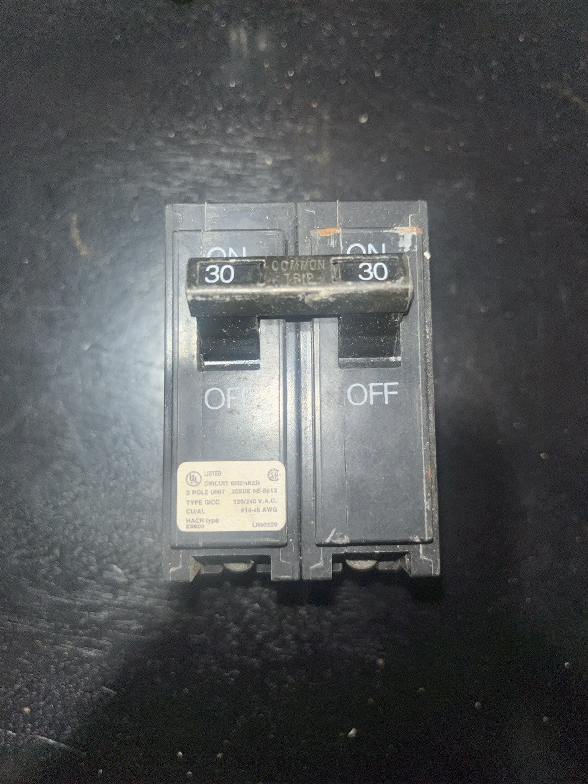 General Switch GD-30H 30 Amp 2 Pole 120/240V Circuit Breaker GD30H (A ...