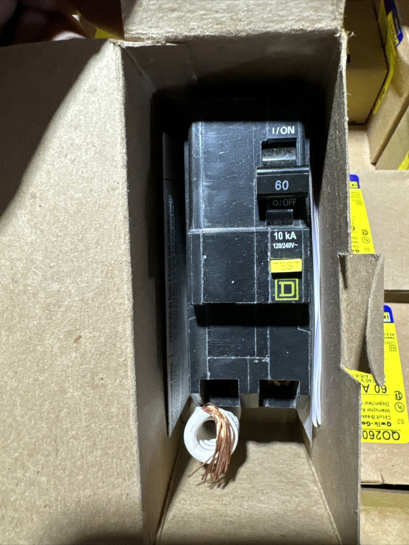 QO260GFI Square D QO 2 Pole 60 AMP GFCI Ground Fault Circuit Breaker – Energy Power Systems LLC