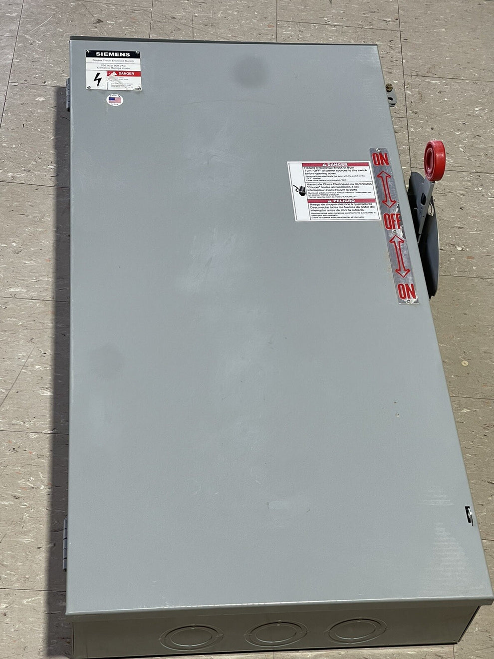 Siemens NFR454DTK Heavy Duty Double Throw Safety Switch 600V 200A NF 4 ...