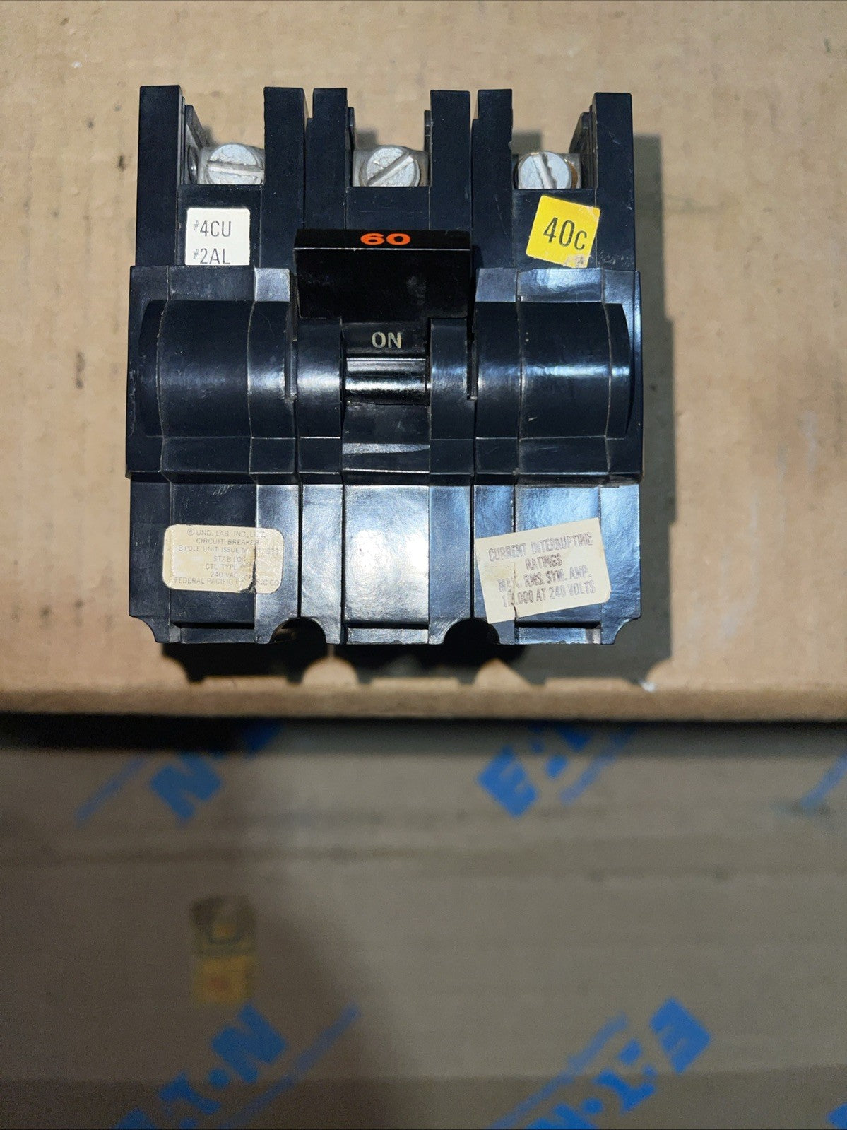 FPE NAH360 3POLE 60AMP 240VA CIRCUIT BREAKER – Energy Power Systems LLC