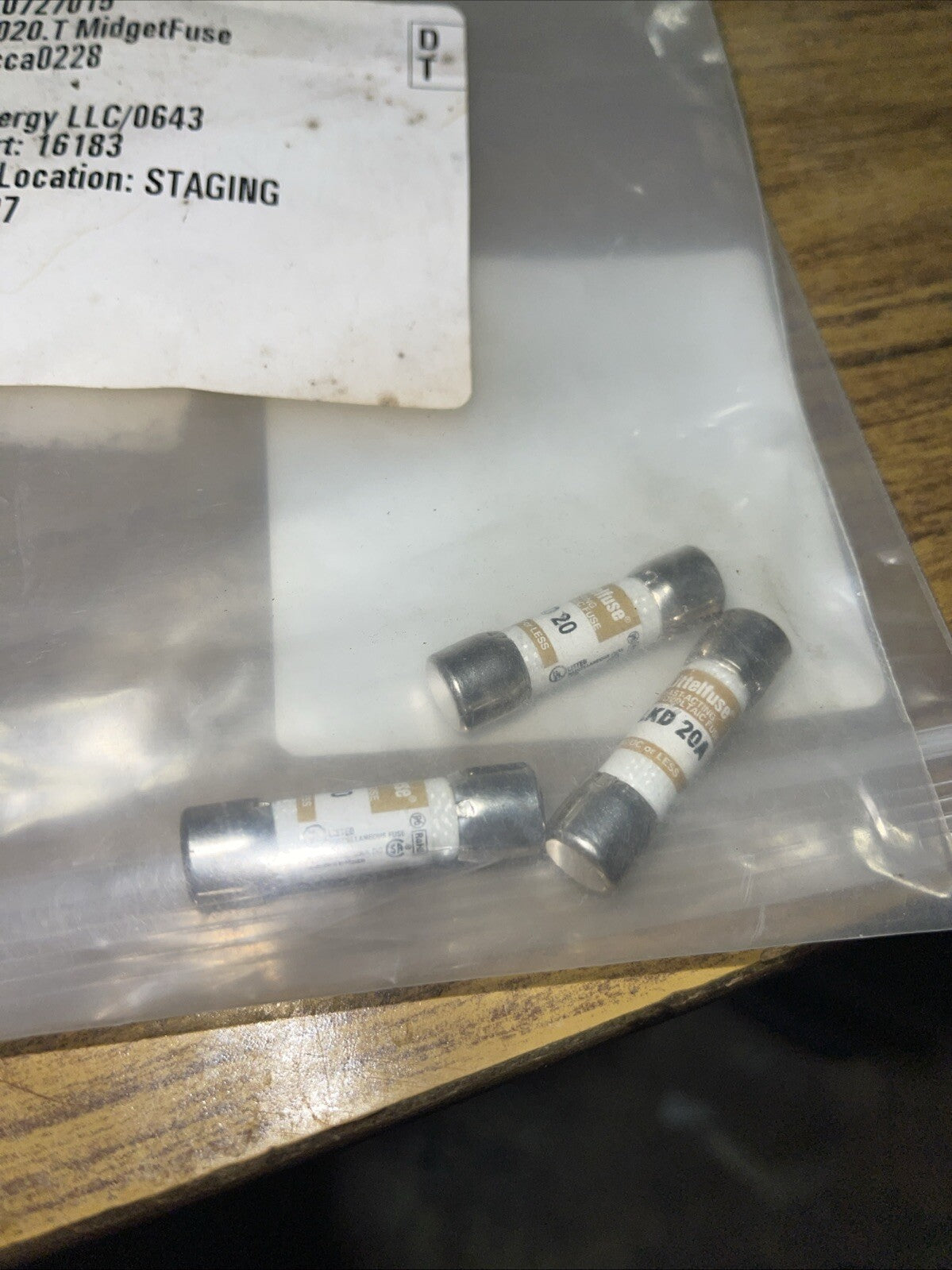 Littelfuse KLKD020, FastActing Ac/Dc Midget Fuse, 20A, 600AC/600DC, 1 ...