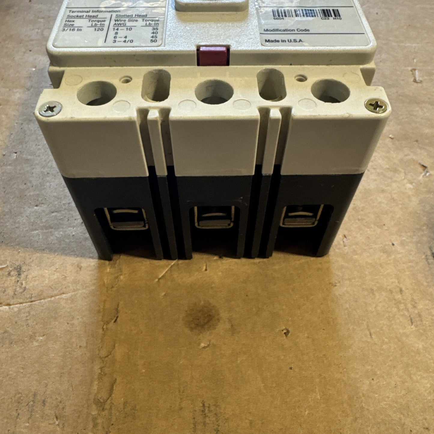 Eaton / Cutler Hammer FD3015 35kAIC @480V 15A 3Pole Circuit Breaker ...