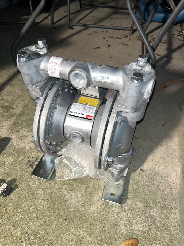 Dayton 6PY44B Double Diaphragm Pump 1" 49GPM Aluminum Body 100PSI Buna ...