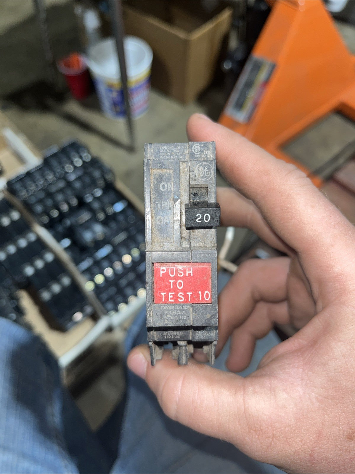 GE THQL1120GF 20 Amp 1 Pole 120V GFCI THQL1120GFT Used – Energy Power ...