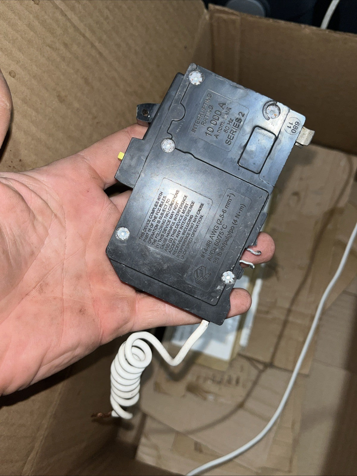 SQUARE D QO QO120GFI 1 POLE 20 AMP 120V PLUG IN GFI GFCI CIRCUIT BREAK ...